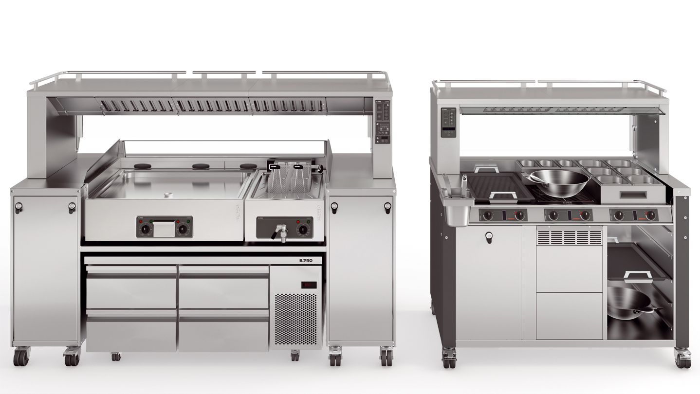 Front cooking stations for an irresistible food offering | B.PRO